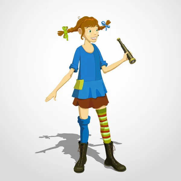 ᐈ Cartoon pippi longstocking stock illustrations, Royalty Free pippi ...