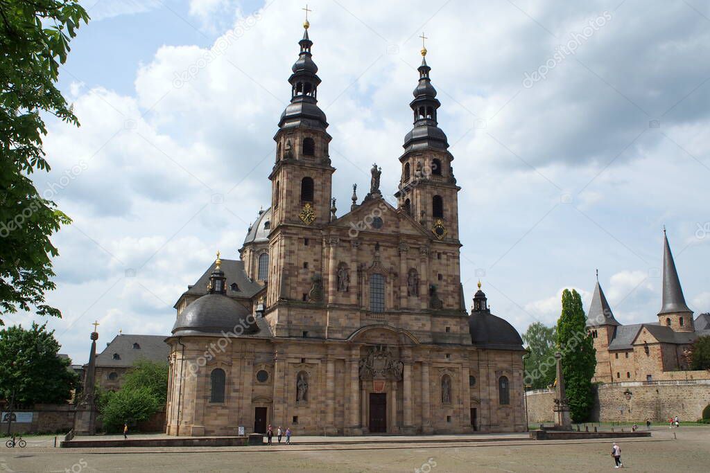 Catedral de Fulda, lugar de enterramiento de San Bonifacio, monumento ...
