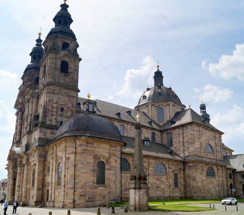 Catedral de Fulda, lugar de enterramiento de San Bonifacio, monumento ...