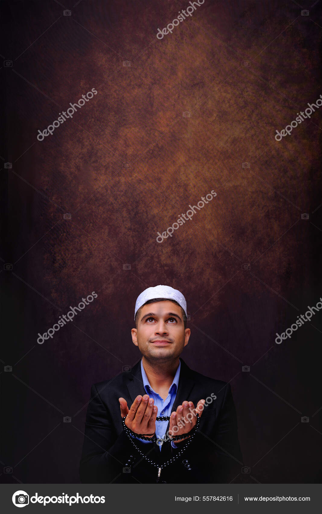 Islamic Background Muslim Man Having Traditional Islamic Worship ...