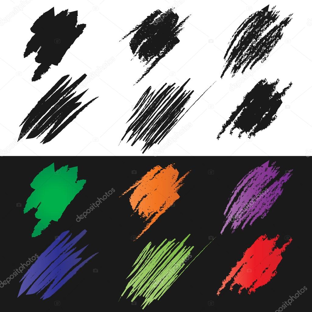 Vector Color Strokes Stock Vector Image by ©artag #38893673