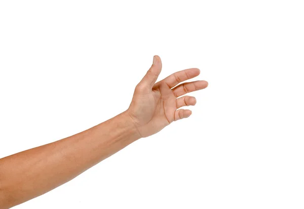 Man Hand Gestures Isolated White Background Stock Photo by ©JR1542011 ...