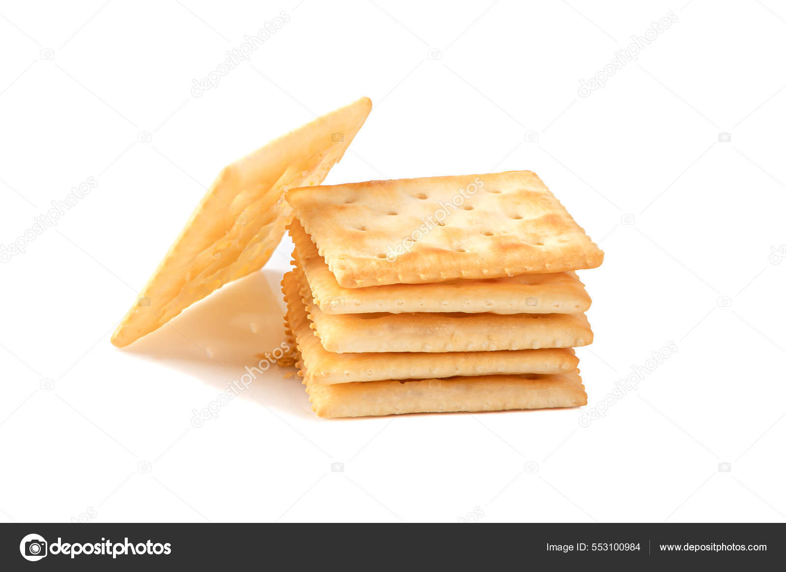Biscuit Stack Isolated White Background Stock Photo by ©JR1542011 ...