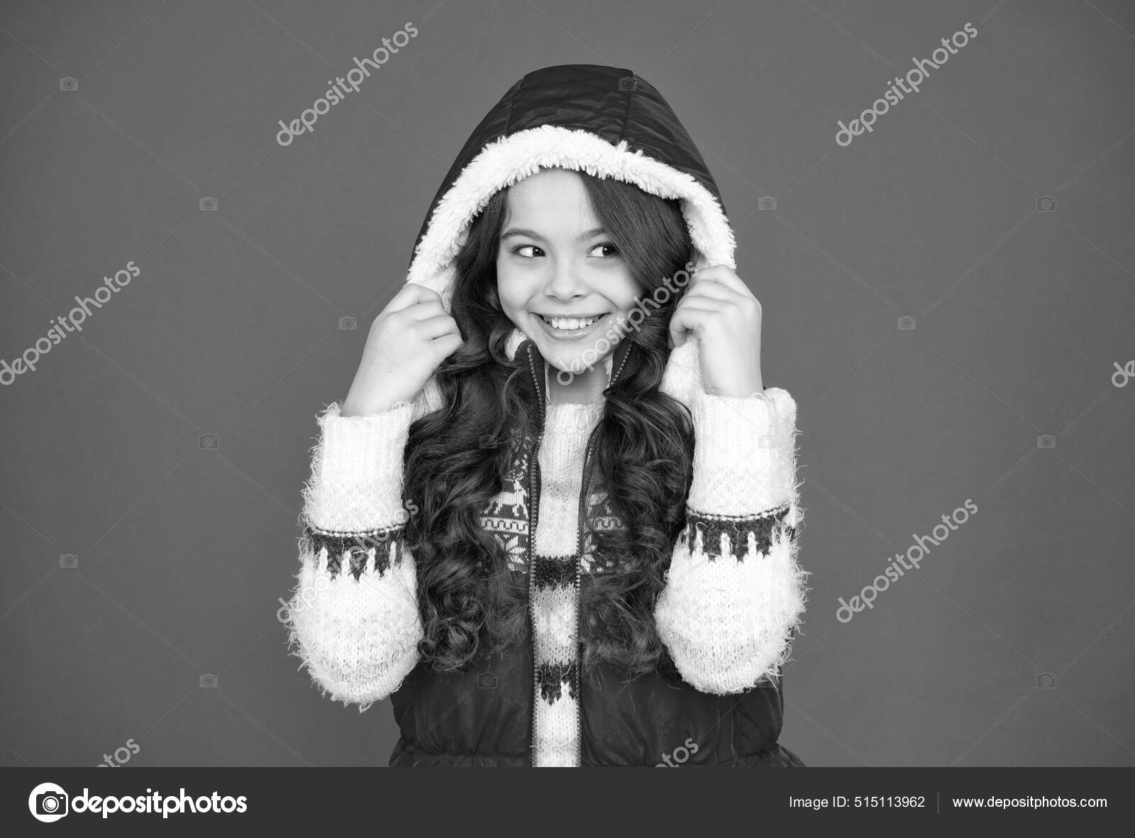 Dreams come true. cold season activity style. childhood happiness ...