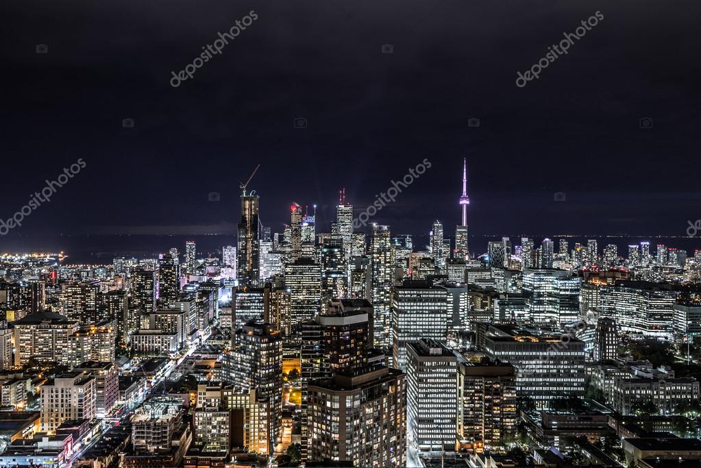 Downtown Toronto at night Stock Photo by ©yanmingzhang 35145387