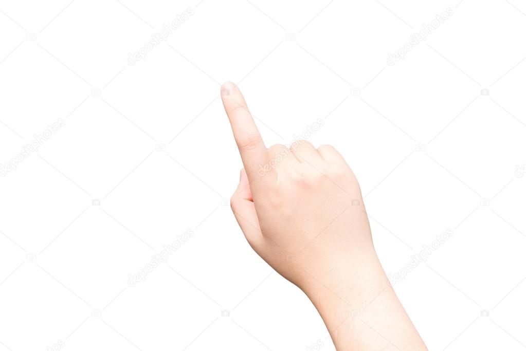Hand with one finger pointing — Stock Photo © yanmingzhang #35310407