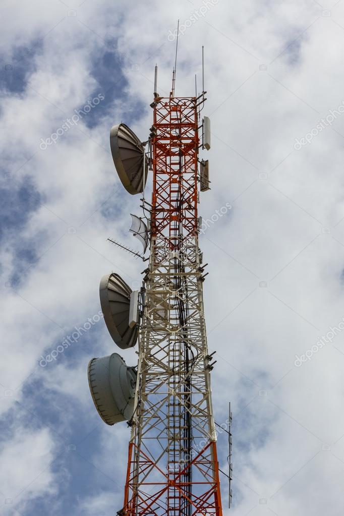 Mobile Phone Tower Stock Photo by ©amnachphoto 35950203