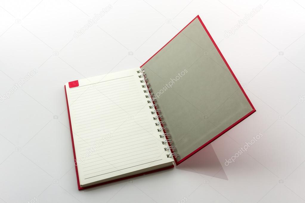 Open red book with lines. Stock Photo by ©amnachphoto 51723269