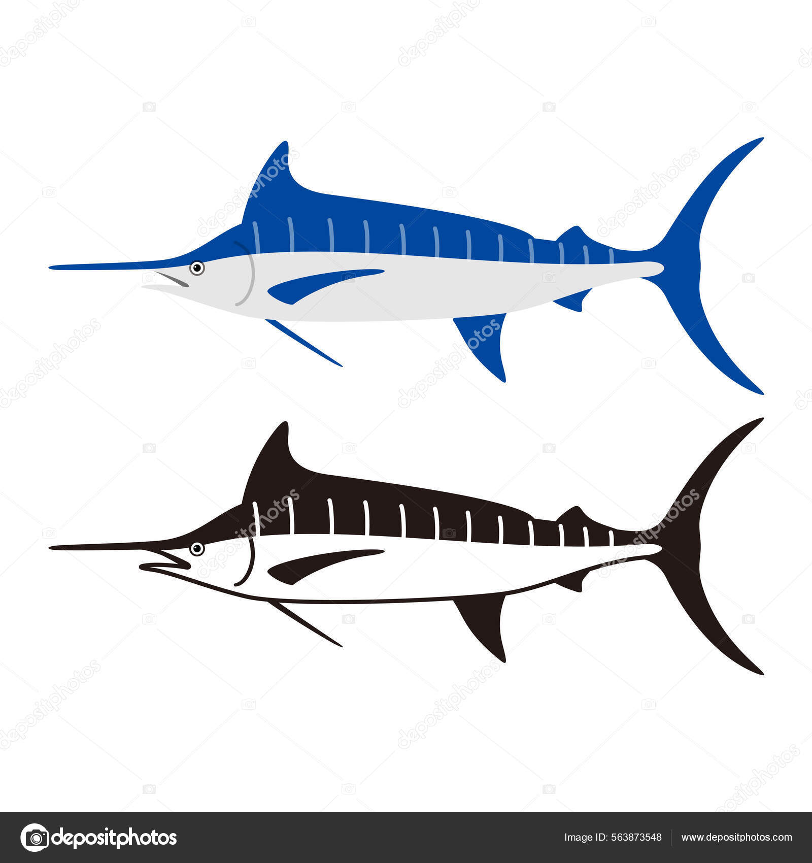 Blue Marlin Vector