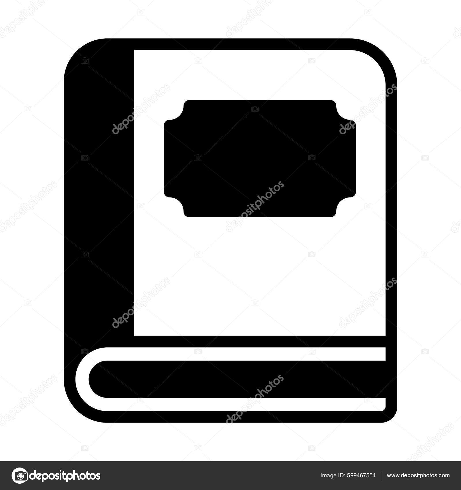 Book Dictionary Icon Isolated White Background Stock Vector by ...