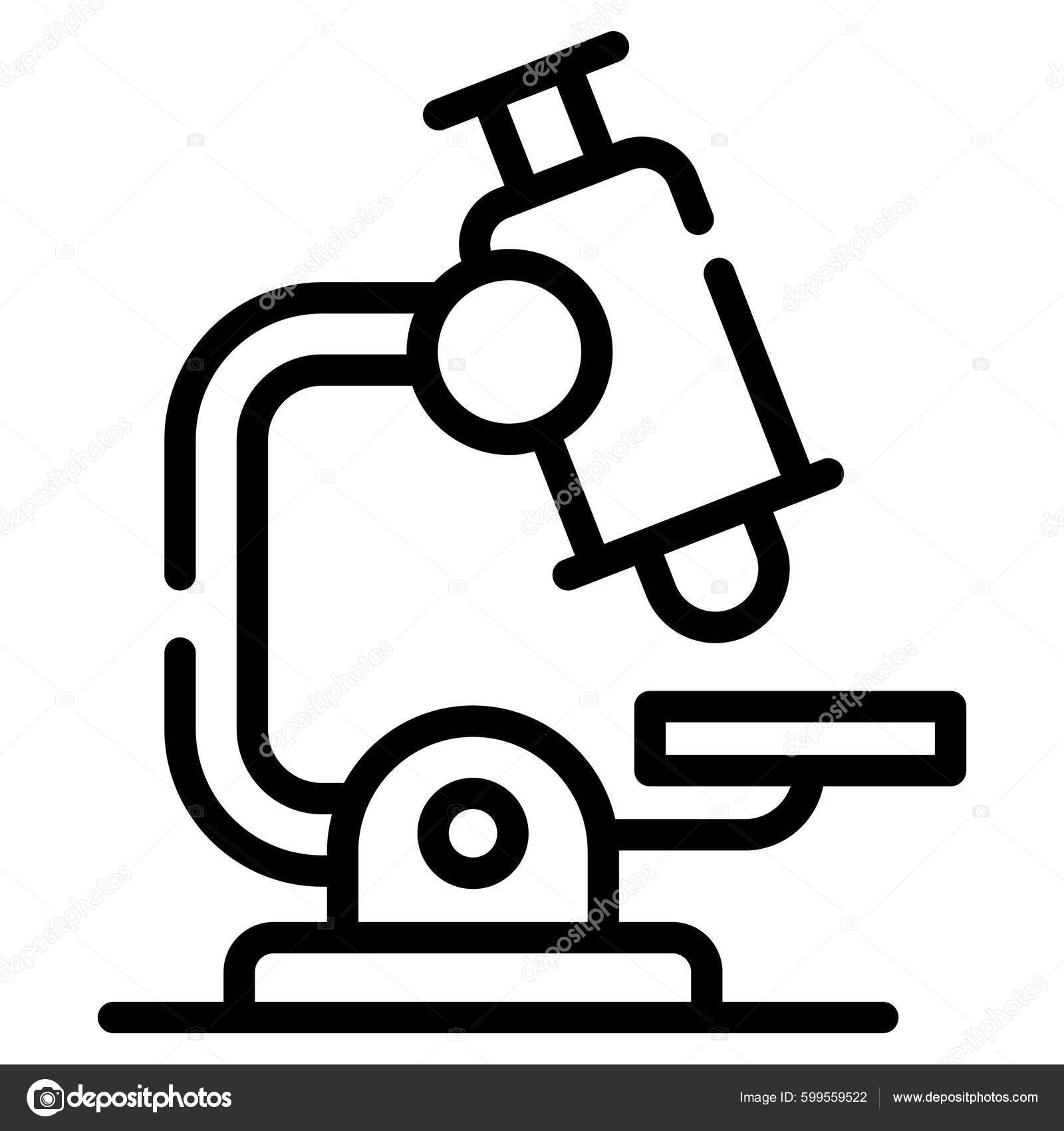 Microscope Medical Equipment Icon Healthcare Medical Icon Stock Vector ...