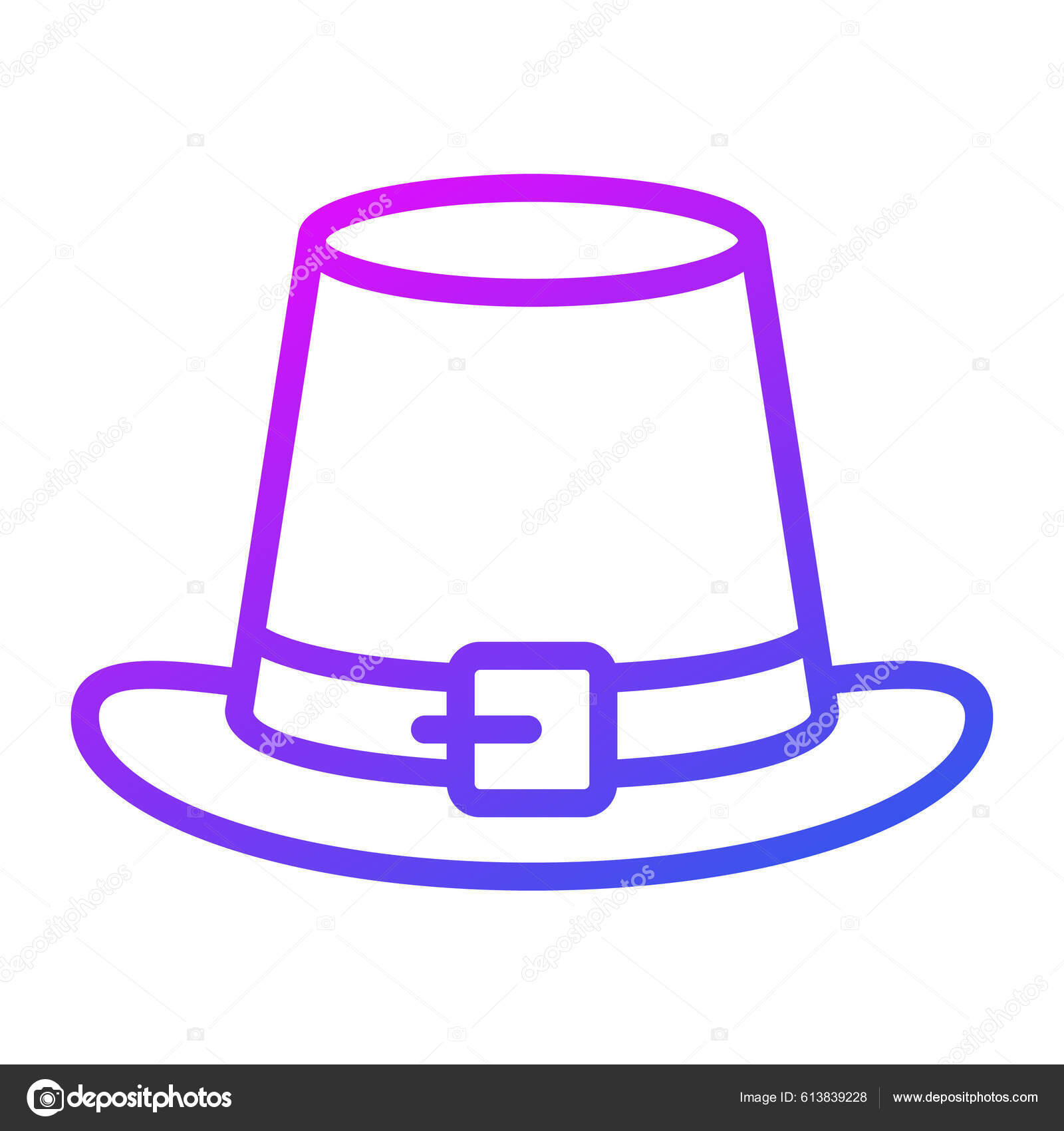 Fancy Hat Vector Outline Icon Modern Thin Line Symbols Collection Stock ...