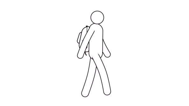 Walking Stickman Animation
