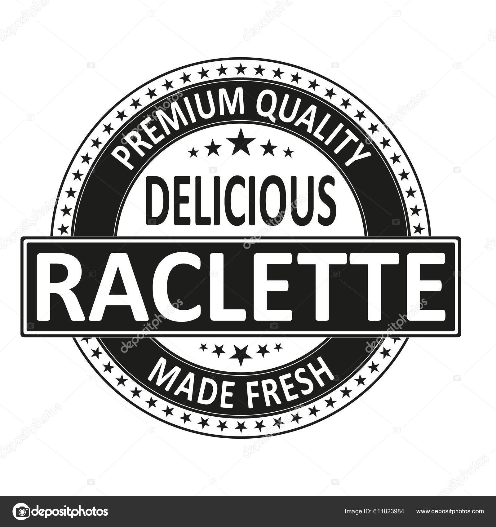 Raclette Cheese Logo Template Logo Vector Stamp Stock Vector by ©drnn ...