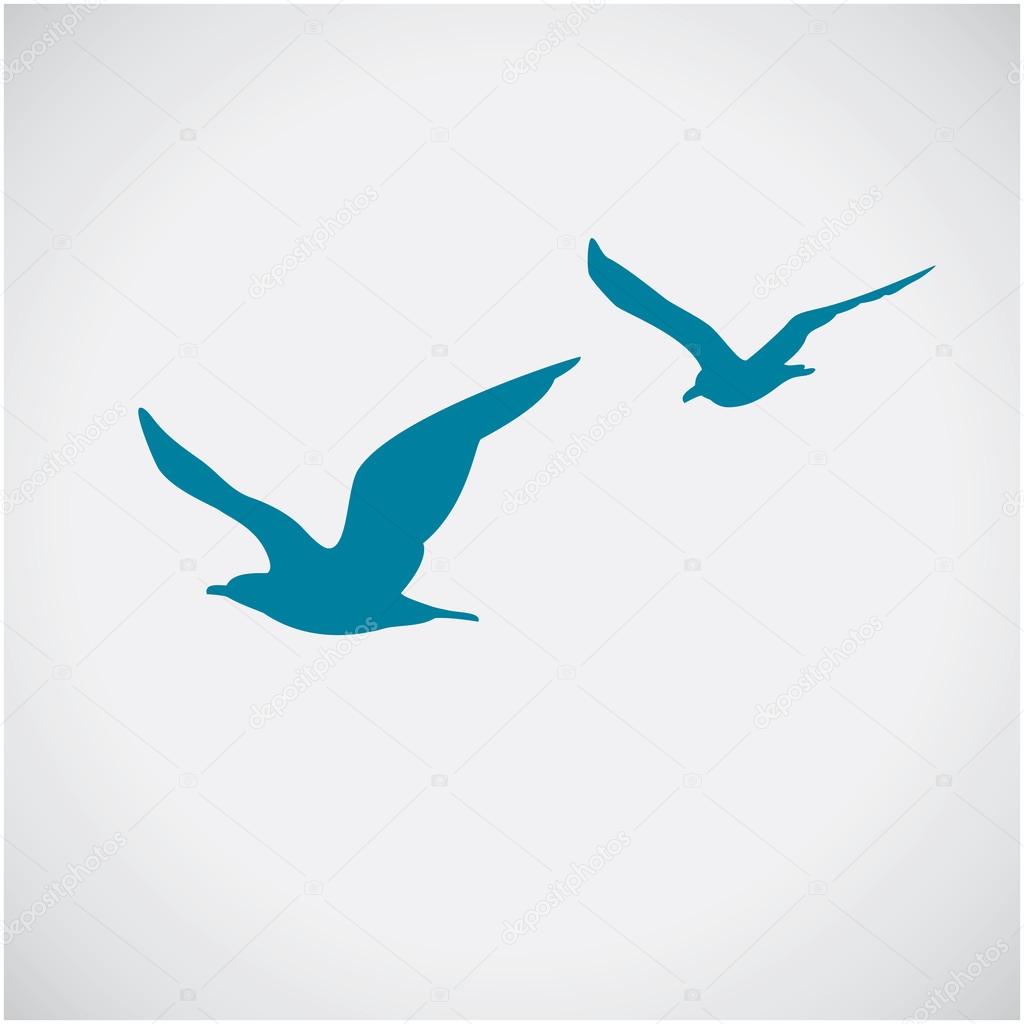 Siluetas de gaviotas Vector de stock #38766383 de ©mrs_opossum