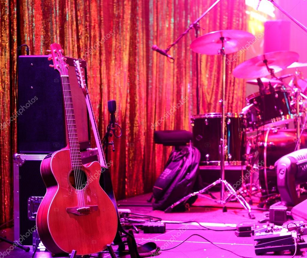 Electric guitar and other musical equipment Stock Photo by ©alex ...