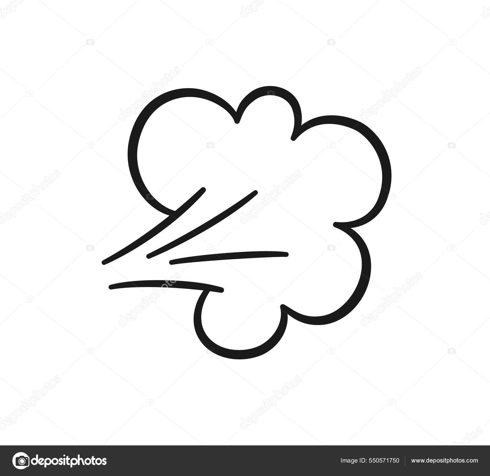 Comic fart cloud. Bad stink balloon. Explosion, angry breath. Cloud of ...
