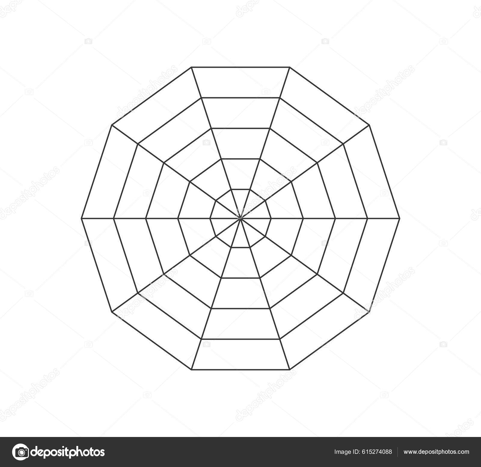 Decagon Outline