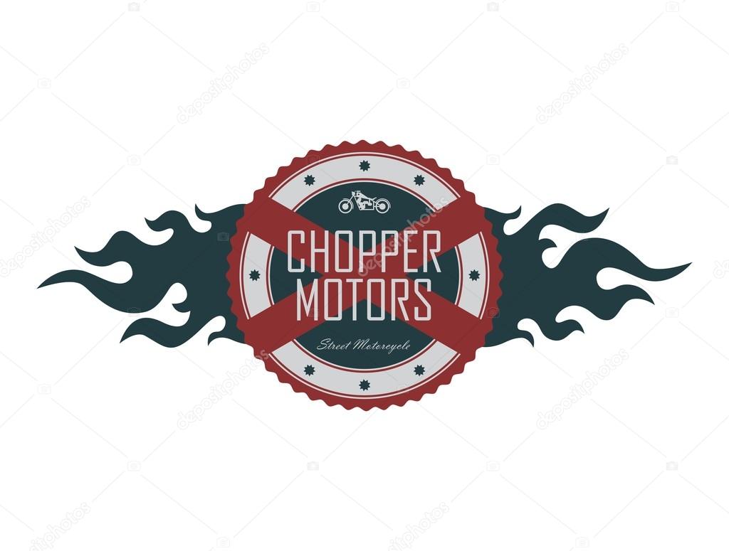 Chopper motorcycle label Stock Vector Image by ©vectorfirst #39075601