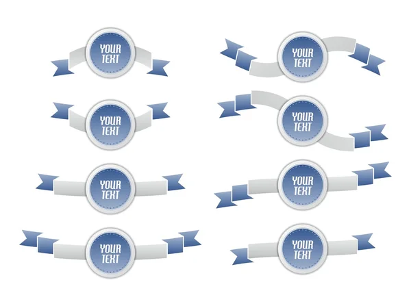 Blue label icon theme set Stock Vector Image by ©vectorfirst #110360192