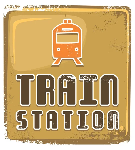 Train station sign Vector Art Stock Images | Depositphotos