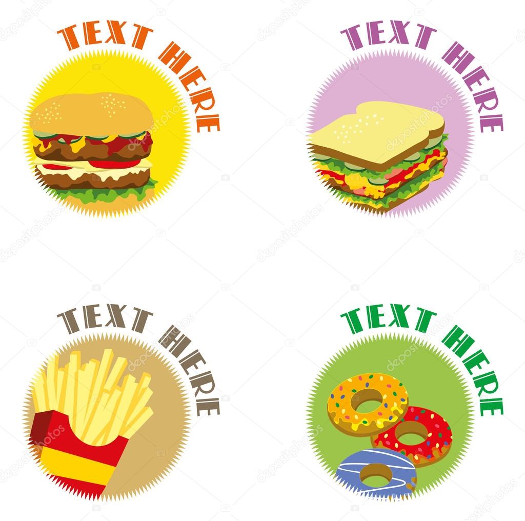 Fast food label Stock Vector Image by ©vectorfirst #44828641 Fast food label Stock Vector Image by ©vectorfirst #44828641