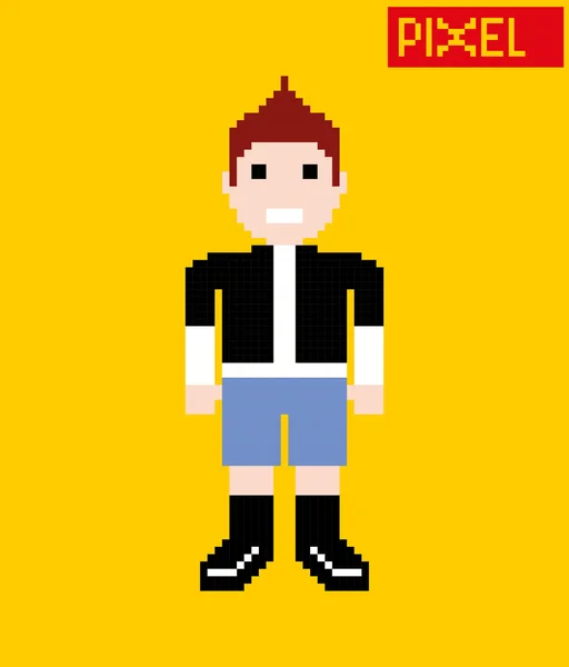 Pixel art character cartoon Stock Vector Image by ©vectorfirst #39258511