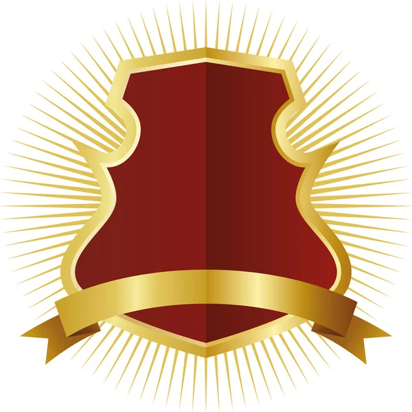 Red shield in golden frame Stock Vector Image by ©vectorfirst #45214015