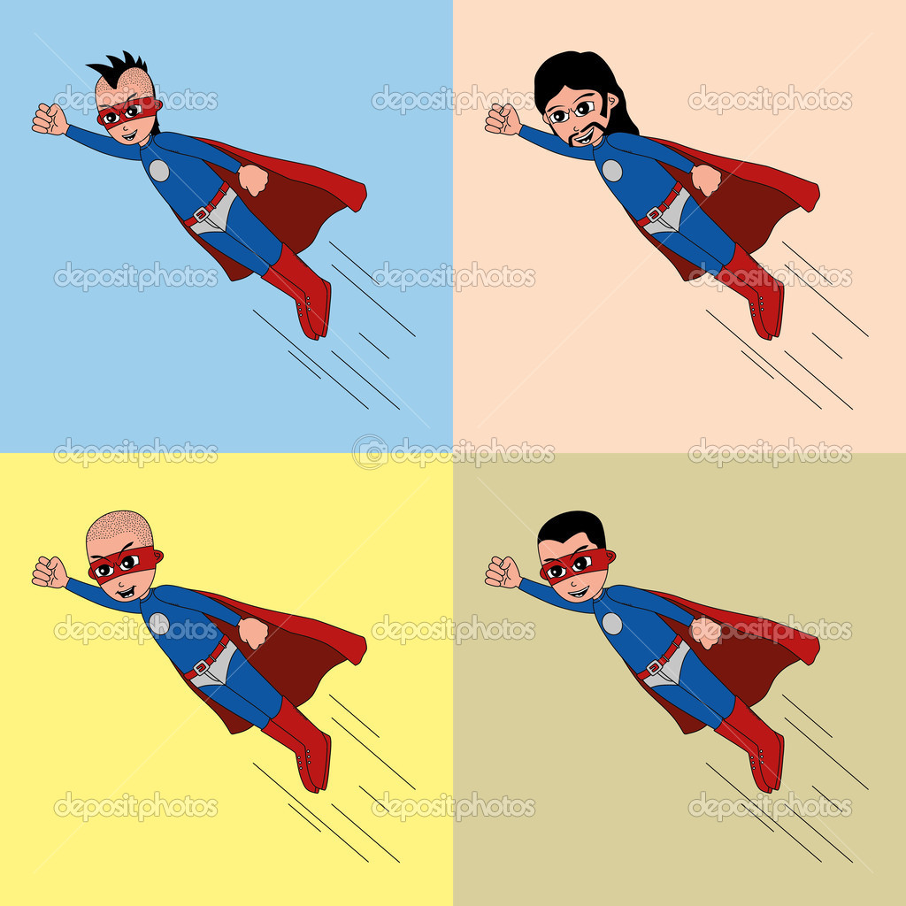 Amazing superhero Stock Vector by ©vectorfirst 45210927