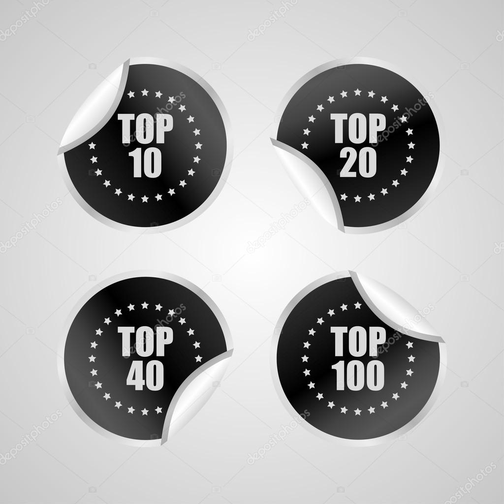 Top chart rank sticker Stock Vector by ©vectorfirst 45213121
