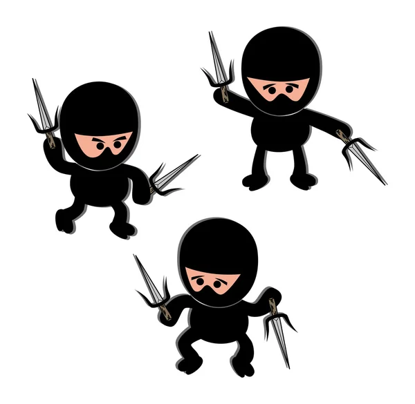 Angry Ninja Warrior Jumping Stock Vector Image by ©HitToon #61084077