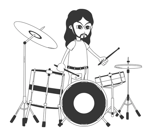 100,000 Rock drummer cartoon Vector Images | Depositphotos