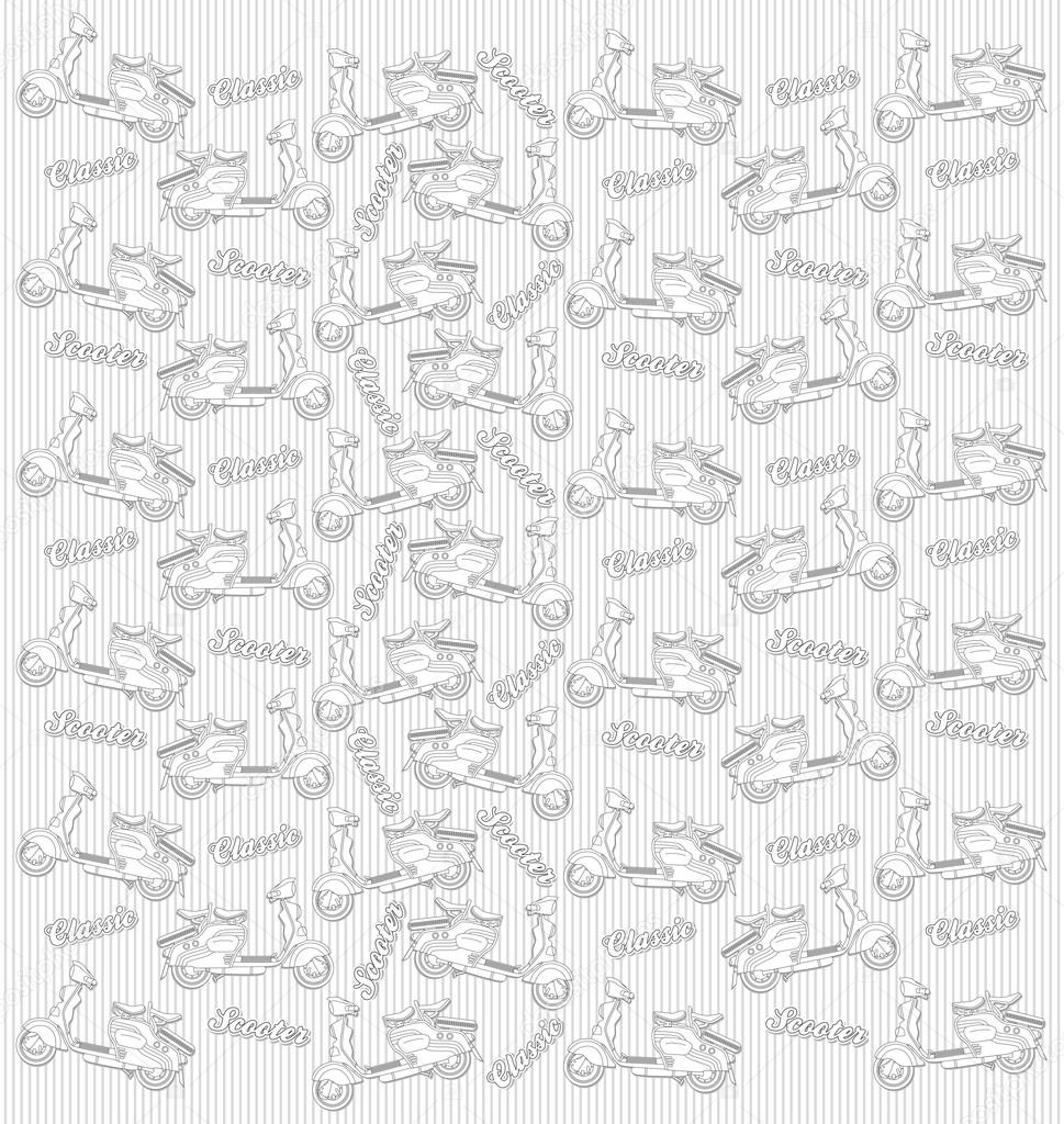 Scooter pattern Stock Vector by ©vectorfirst 45579857