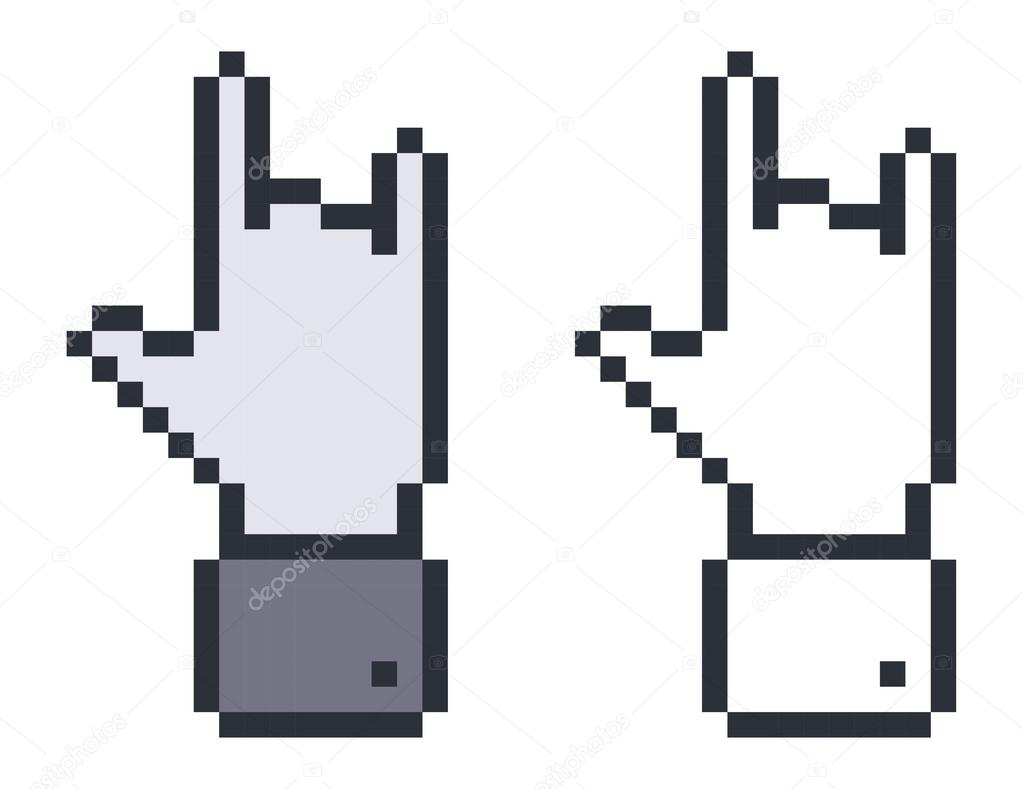Rock On Cursor Hand Sign