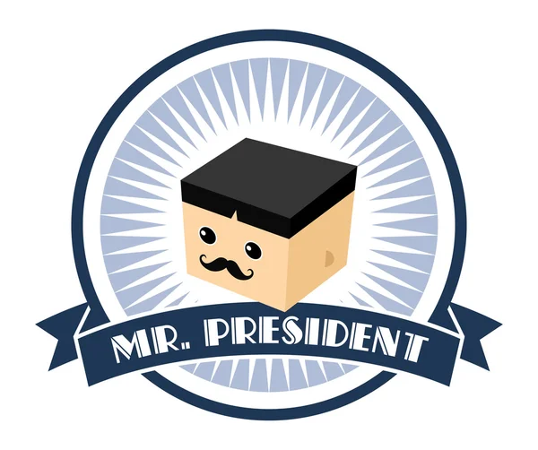 Cartoon professor with mustache Vector Art Stock Images | Depositphotos