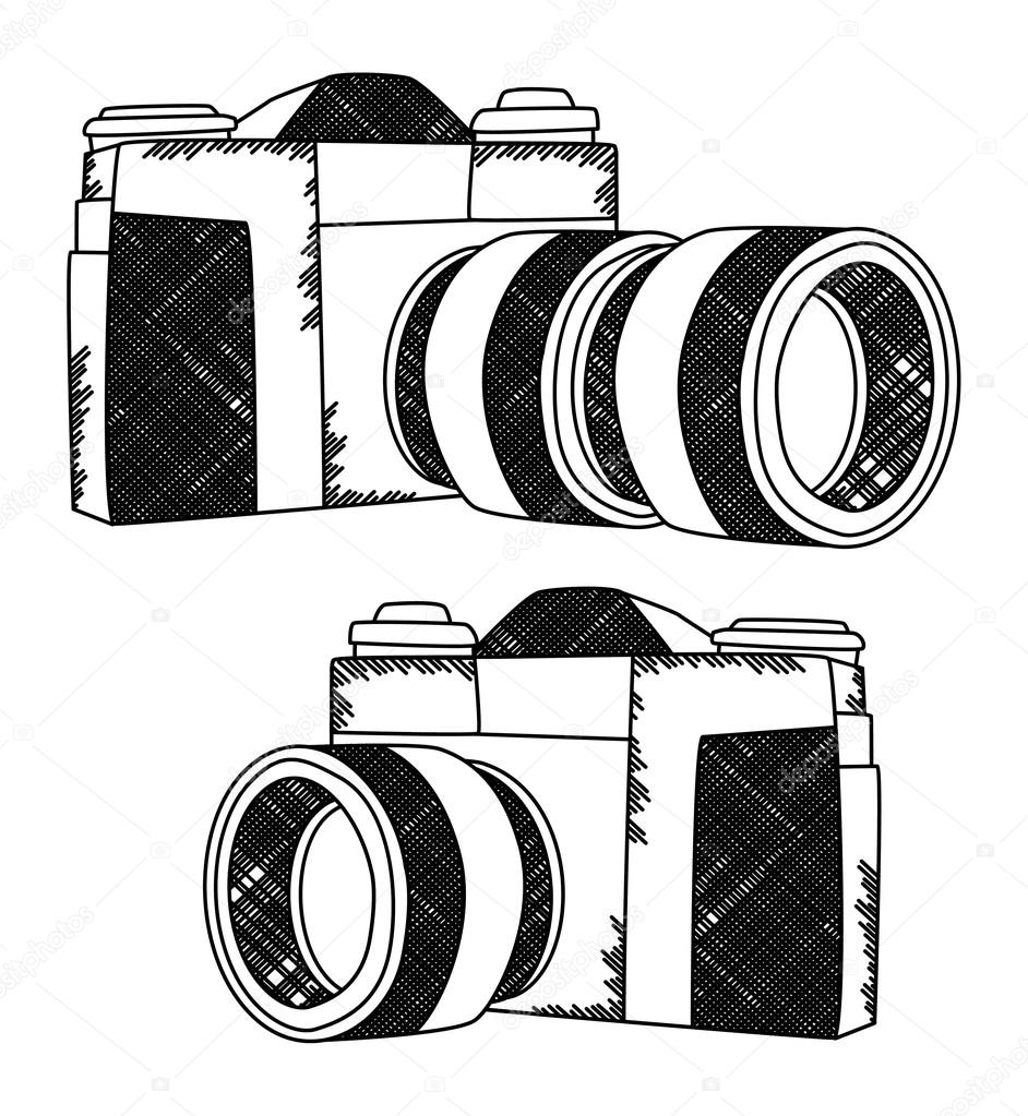 Drawing And Digital Camera Labeled