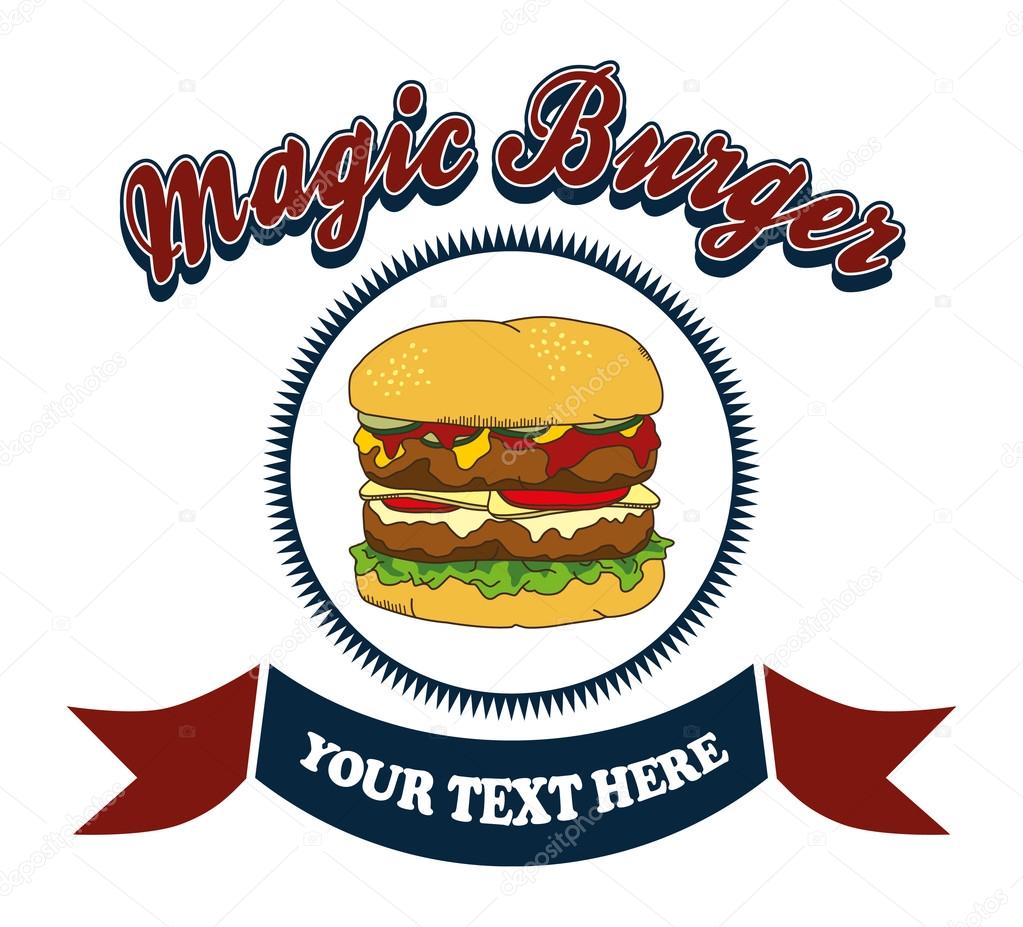 Hamburger label Stock Vector Image by ©vectorfirst #45611125