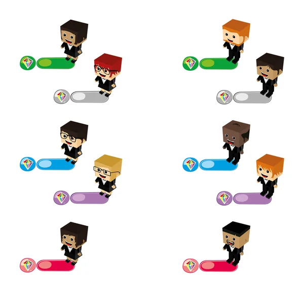 Cartoon character block Stock Vector Image by ©vectorfirst #49079617