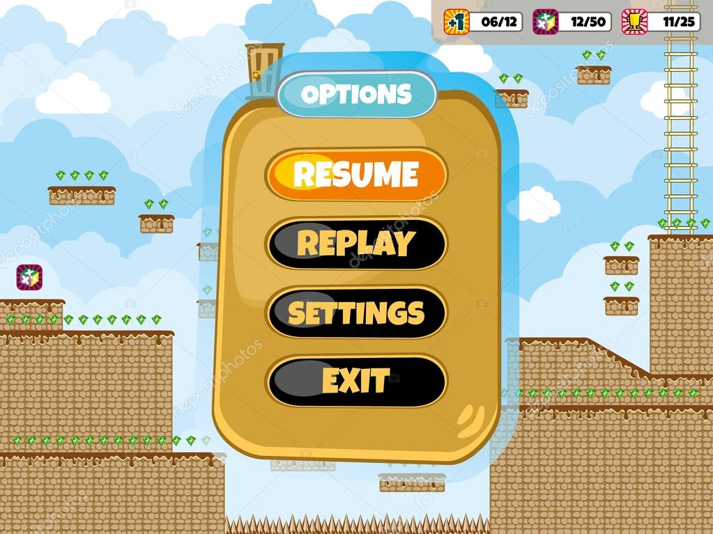 Tile platform menu template Stock Vector Image by ©vectorfirst #47634773