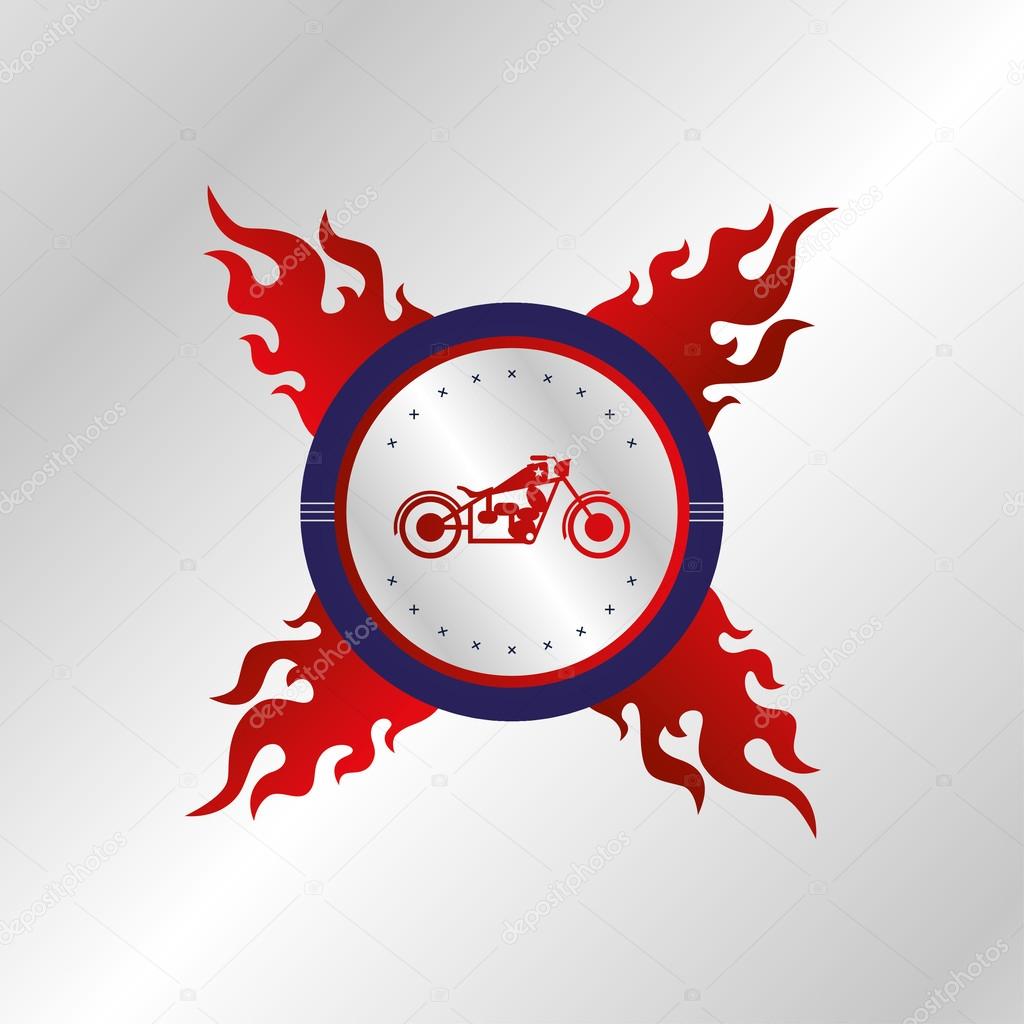 Chopper motorcycle sticker Stock Vector Image by ©vectorfirst #47637047