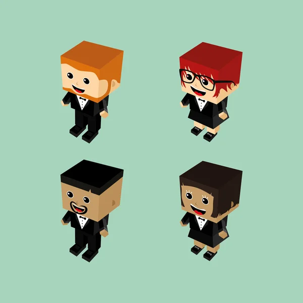 Cartoon character block Stock Vector Image by ©vectorfirst #49079617