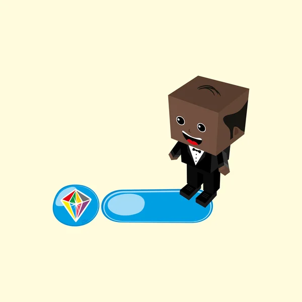 Cartoon character block Stock Vector Image by ©vectorfirst #49079617