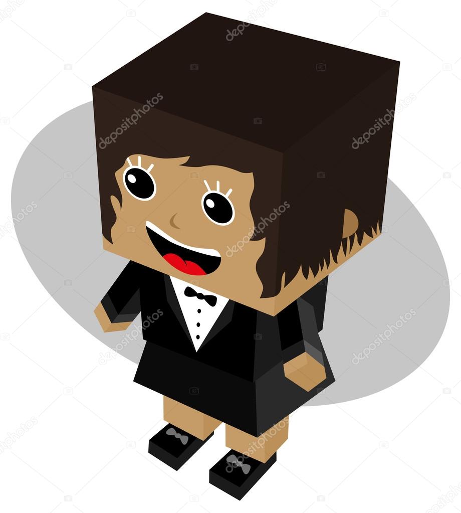 Secretary woman character Stock Vector by ©vectorfirst 49078965