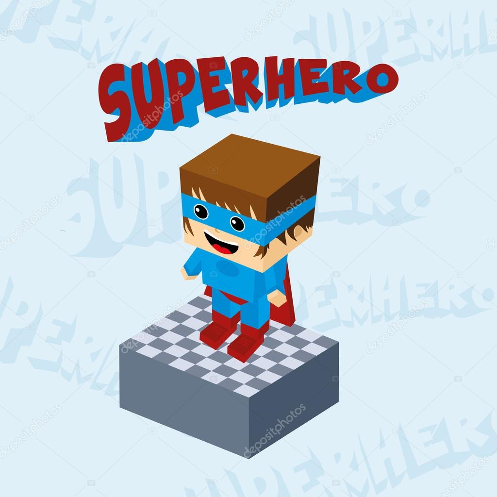 Superhero boy character Stock Vector by ©vectorfirst 49079637