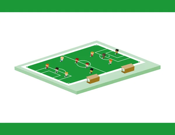 100,000 Cancha de futbol animado Vector Images | Depositphotos