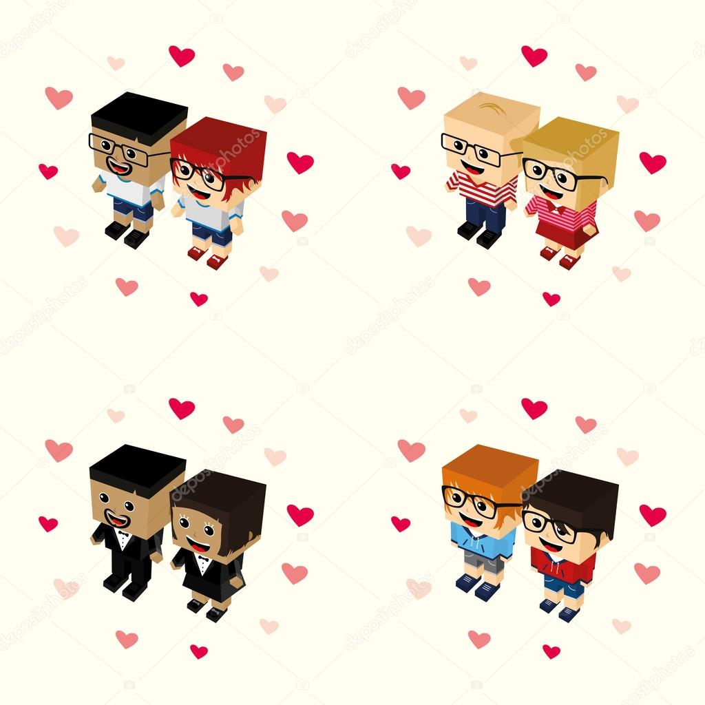 Love couple character Stock Vector by ©vectorfirst 51301929