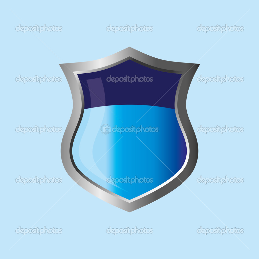 Blue theme shield Stock Vector by ©vectorfirst 51302077
