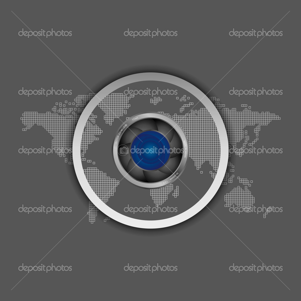 Pixel map button shutter lens Stock Vector by ©vectorfirst 51302885