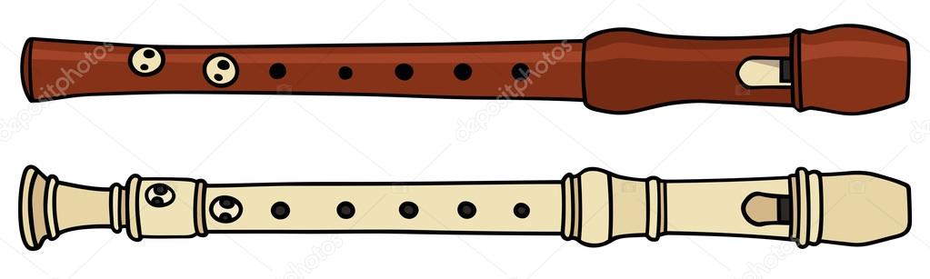 Flauta instrumento Vector Art Stock Images | Depositphotos