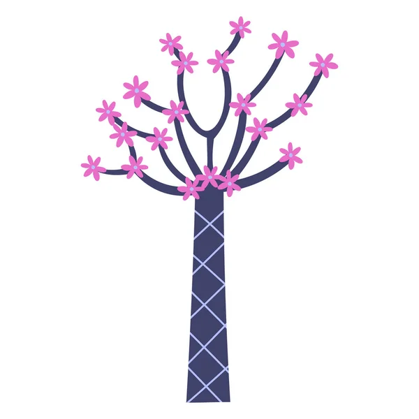 Pink tree hand-drawn vector illustration Stock Vector by ©AyselZ 547022312
